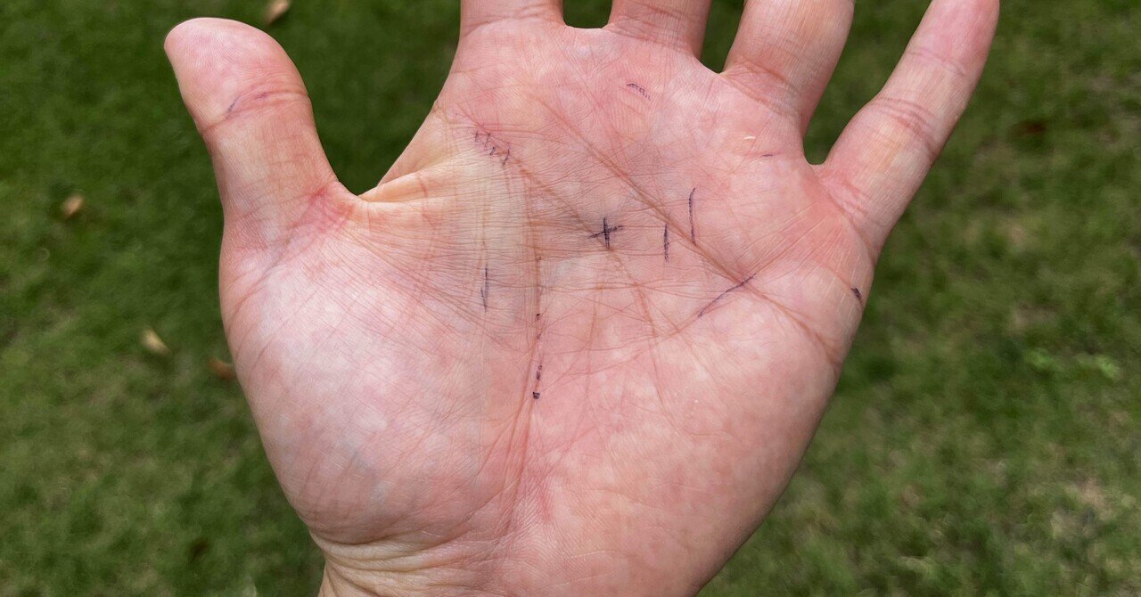 手相を見てもらう。｜Masato Ochiai