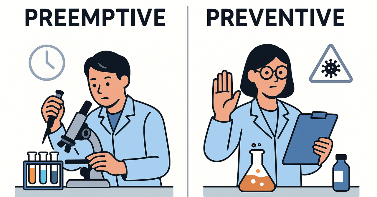 preemptiveとpreventive、どう使い分ける？〜先制と予防の違い〜｜akimaru