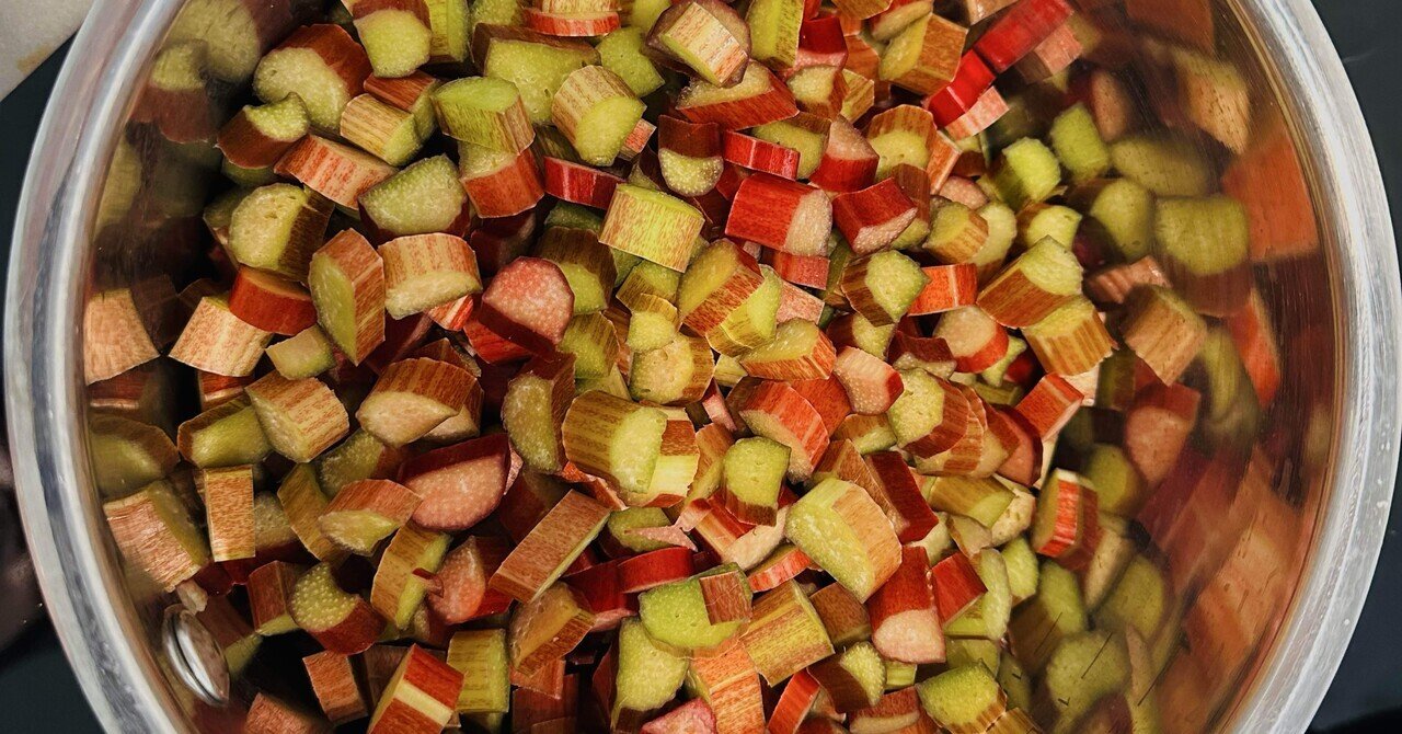 【オランダで料理】ルバーブ(Rebarber)で梅干し代り｜先住の方々のありがたい知恵｜Foto dagboek