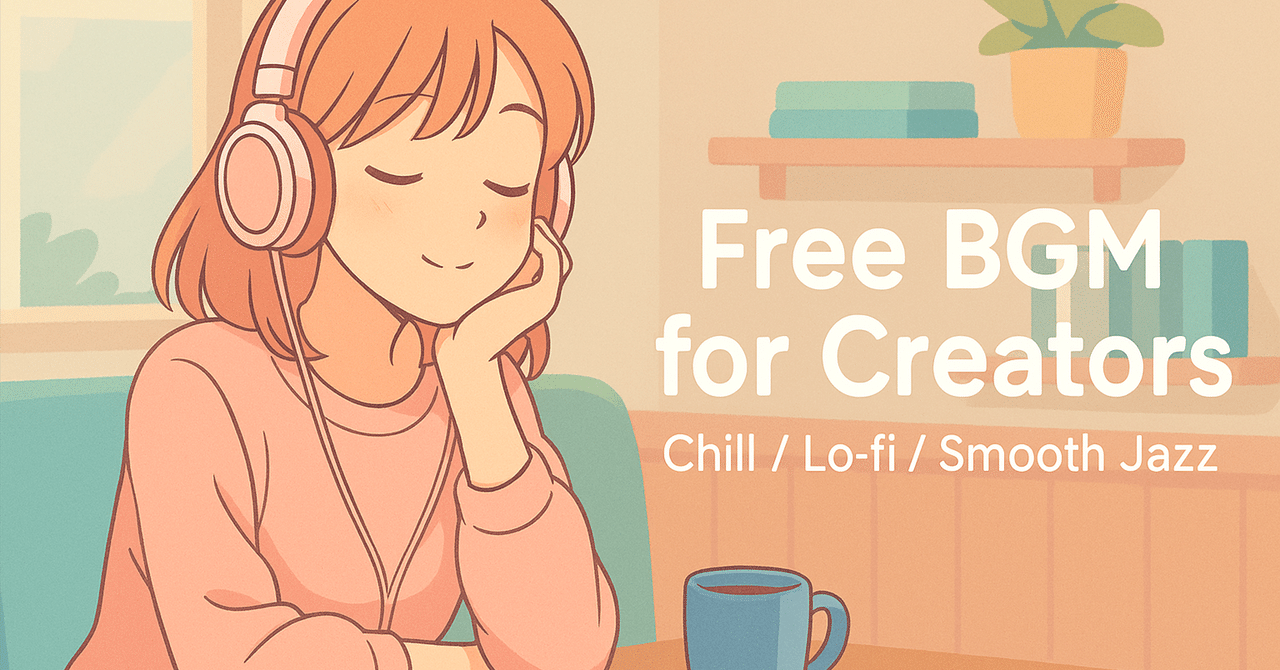 🎧【商用利用OK】vlog動画作成にピッタリ！おしゃれLo-fi BGM 5選【フリー音源紹介】｜KM GoodBGM