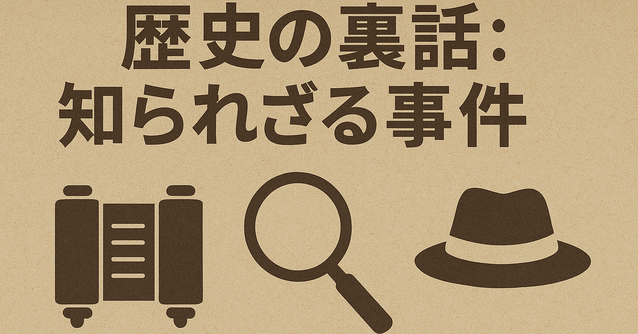 歴史の裏話：知られざる事件｜Tsune Quartet