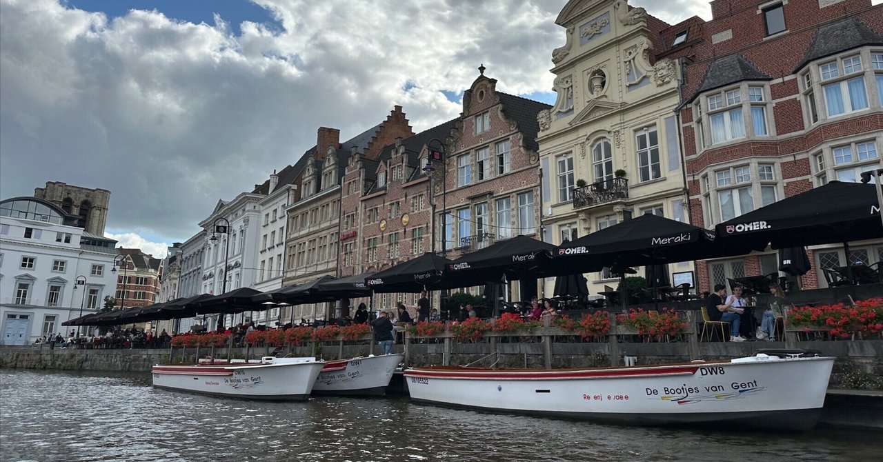 ゲントの運河ボートツアーが素晴らしい｜Dr. Kano