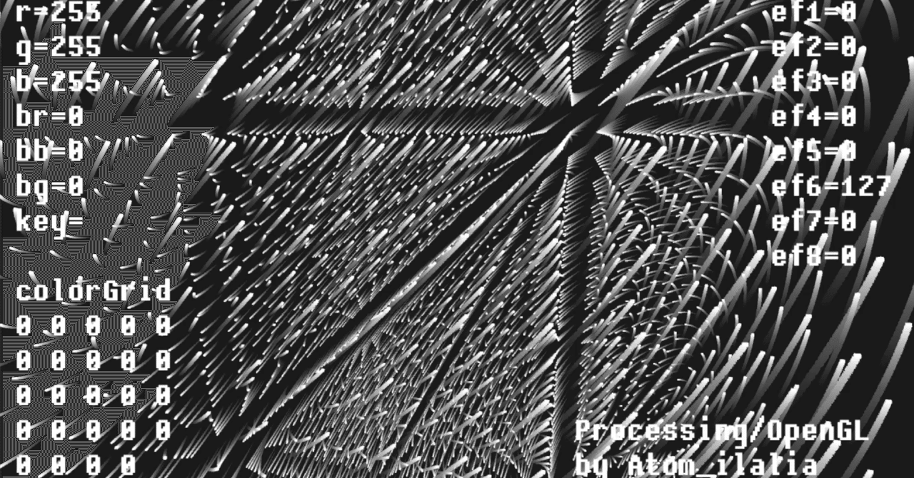 #放課後ジェネラティ部 #2 でのVJ（Processing+Resolume）｜Atom_ilalia
