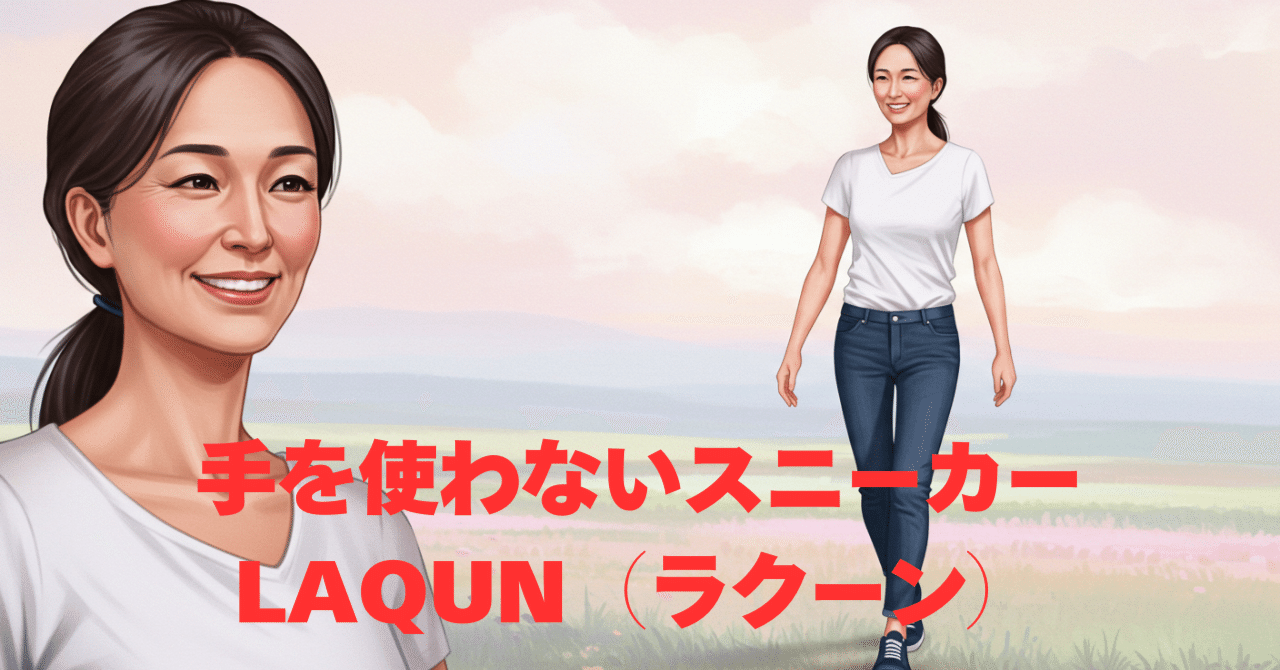 手を使わないスニーカーLAQUN（ラクーン）の口コミ・評判は？高齢者にも人気の秘密を徹底解説！｜yoko＠ハッピー大人女子ライフ