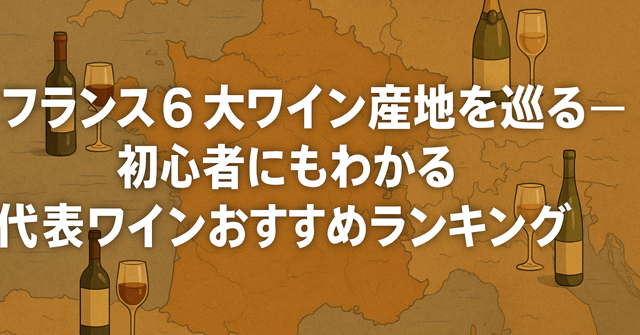 フランス6大ワイン産地を巡る──初心者にもわかる代表ワインおすすめランキング｜カイト@ワインコラムライター