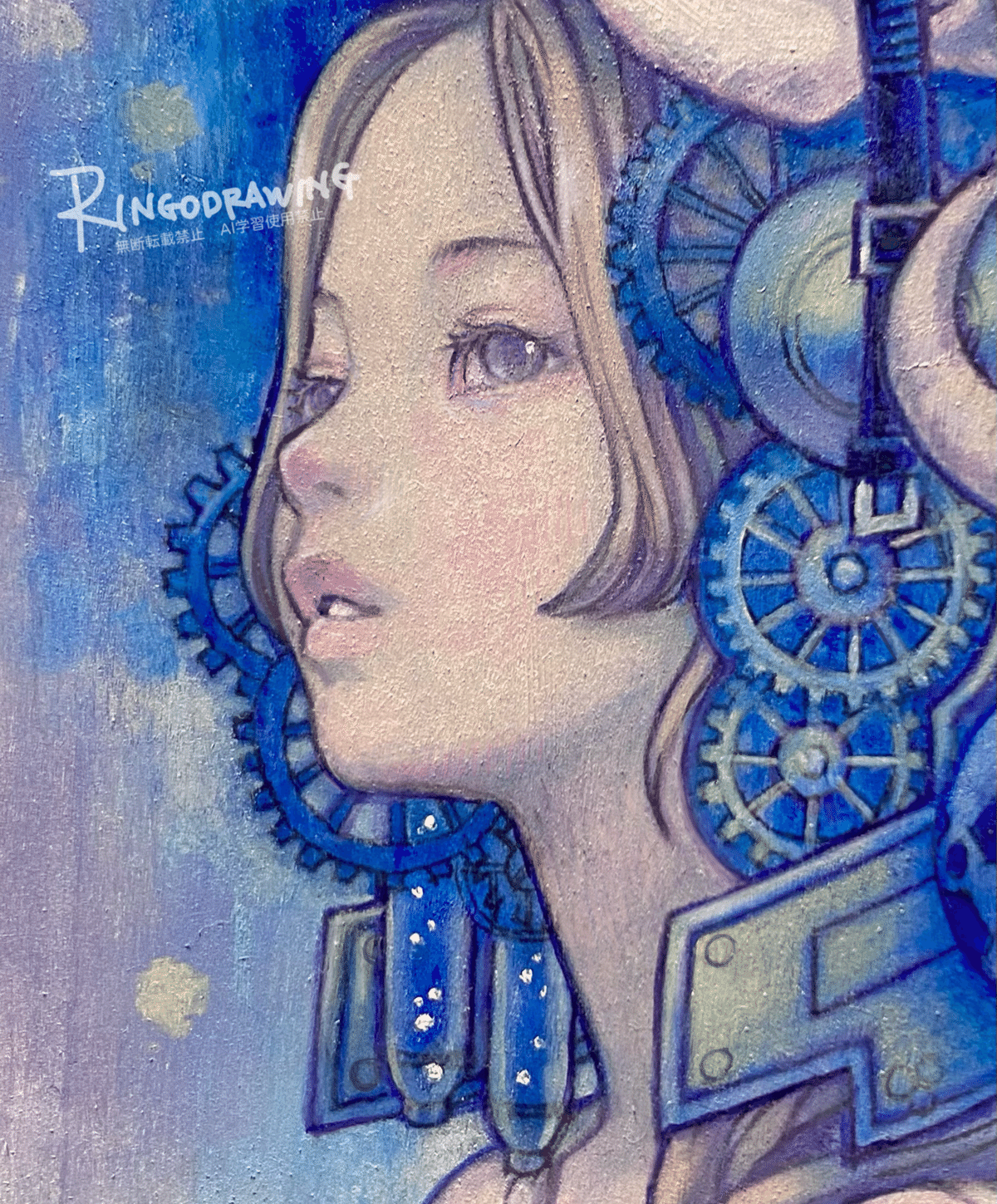 入魂。｜Ringo ️油絵イラスト