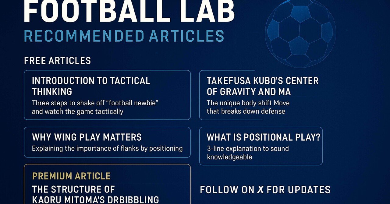 📚 Football Lab｜おすすめ記事まとめ｜Football Lab