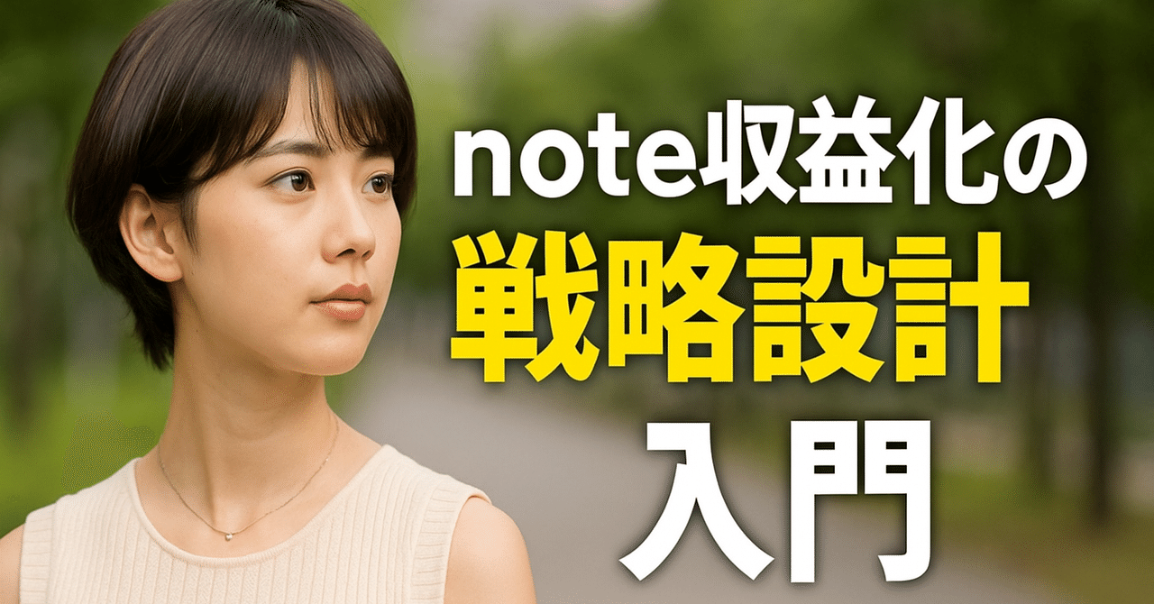 noteで収益化したい人のための“戦略設計”入門｜ヒツジ@AI×note副業・メディア資産構築家🌈