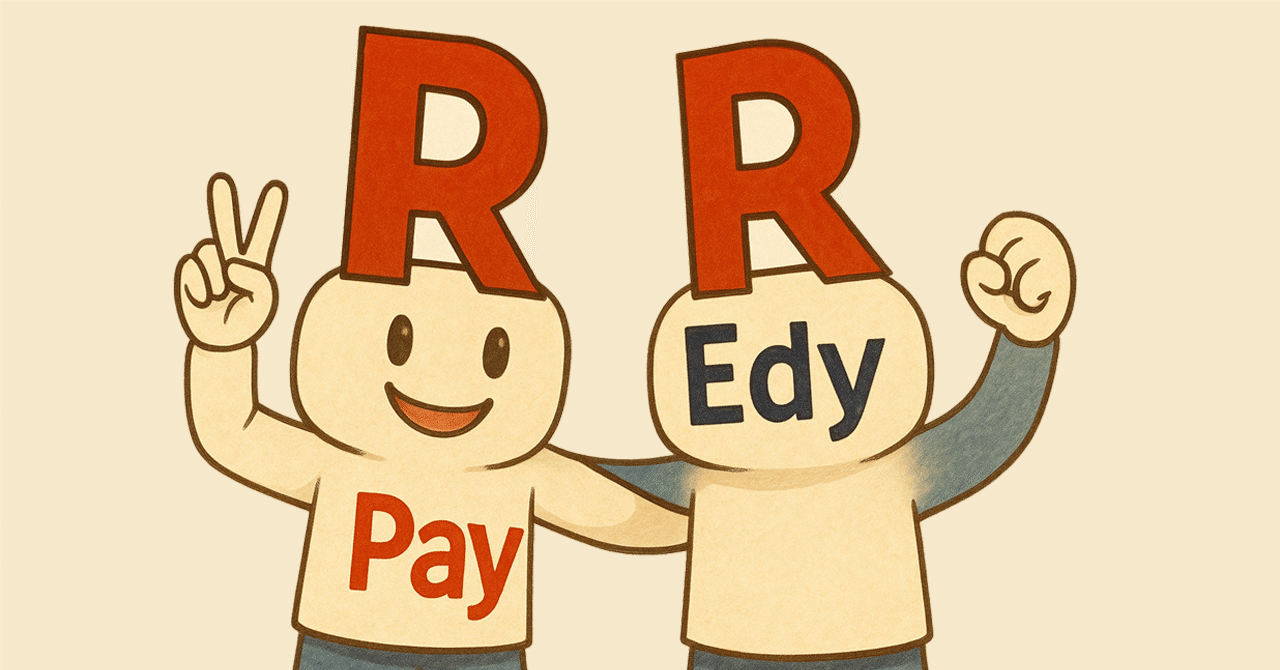 【完全比較】楽天ペイと楽天Edyって、どっちがお得？賢い使い分け術（前編）｜yasuo_nomoto