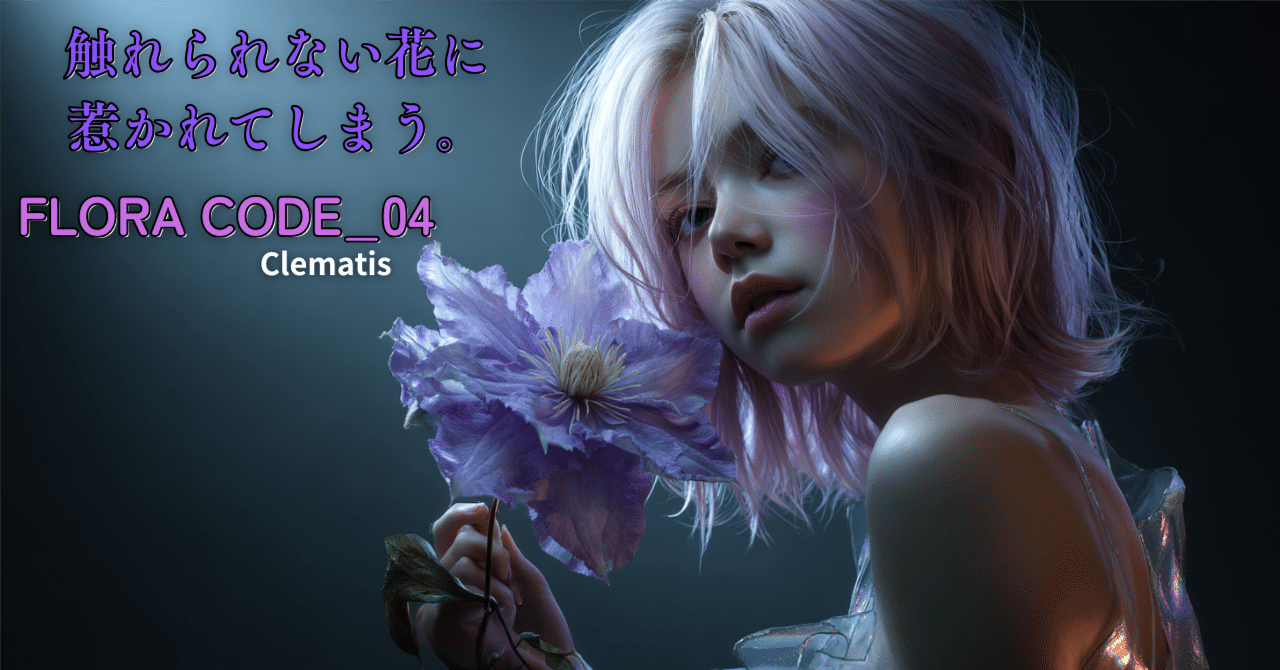FLORA CODE_04｜触れられない花に、惹かれてしまう。｜ユんタ