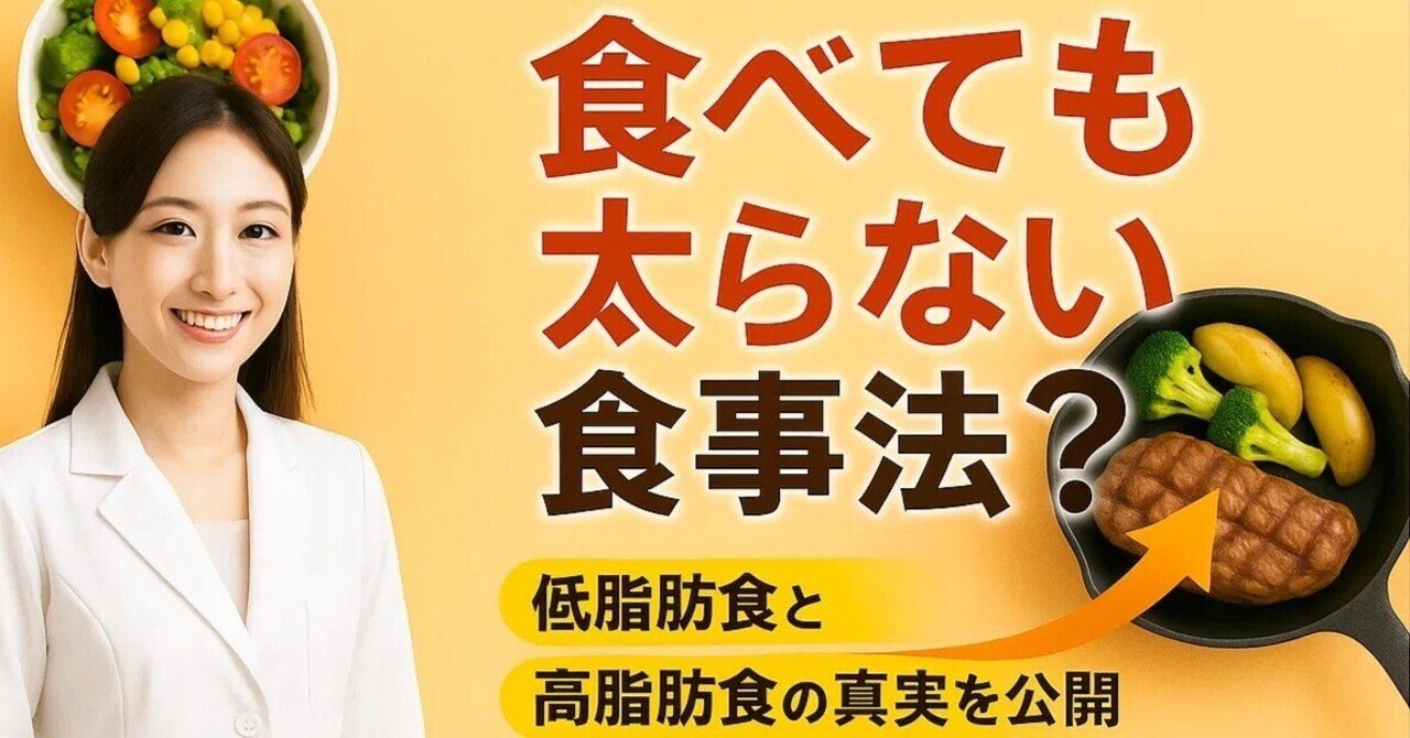 食べても太らない食事法？低脂肪食と高脂肪食の真実を公開｜CHONPS(管理栄養士による食事サポート)