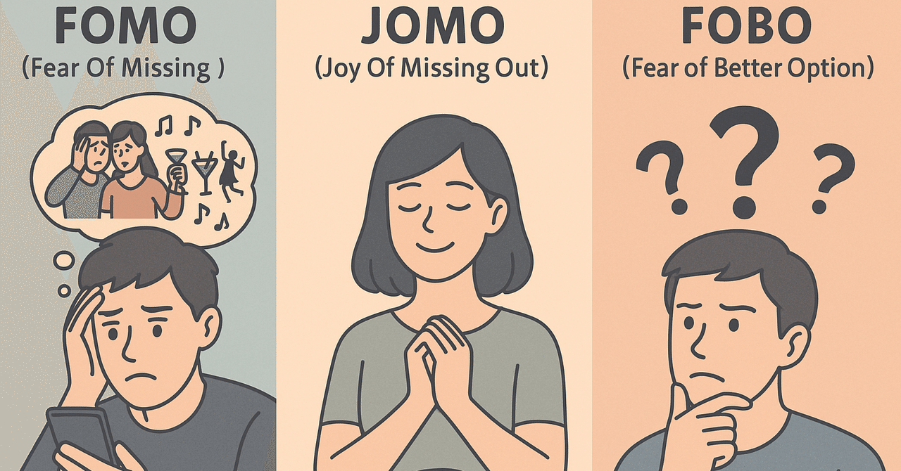 FOMOとJOMOとFOBOってなに？｜キリホ