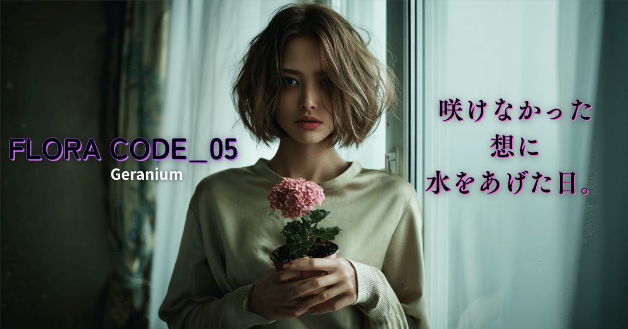 FLORA CODE_05咲けなかった想いに、水をあげた日。｜ユんタ