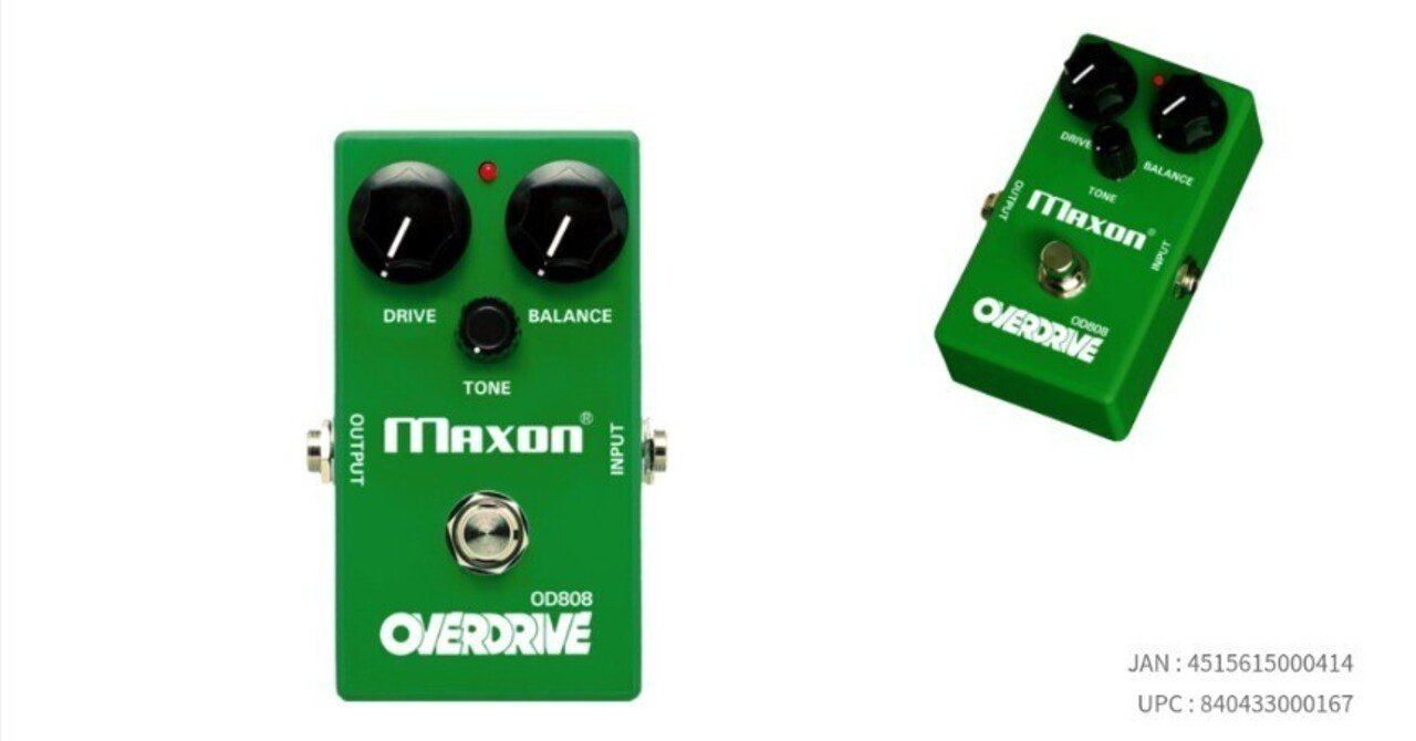 🎸 ＃004 Maxon OD-808 Overdrive 定番セッティング集｜Maggie