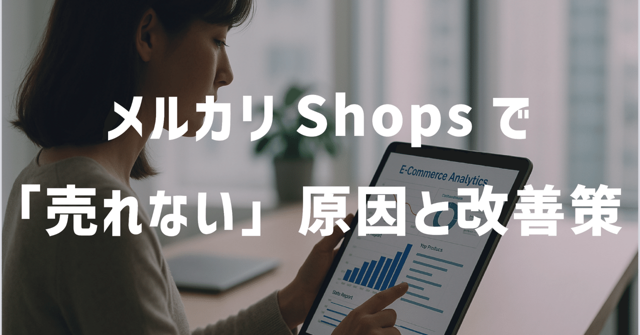 メルカリShopsで「売れない」を脱却するには？原因と改善策やFurimaru活用法を徹底解説｜Furimaru -フリマル- | メルショ専用ツール🐾