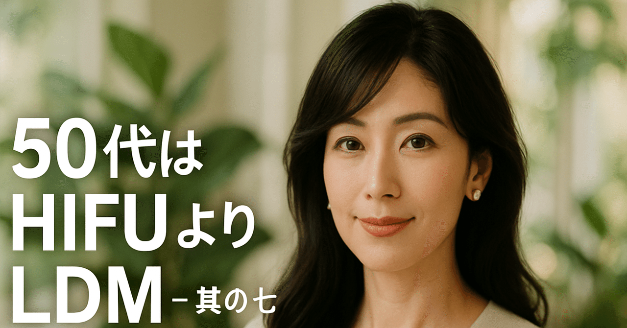 50代はHIFUよりLDM～其の七｜FRAISE CLINIC - フレイズクリニック