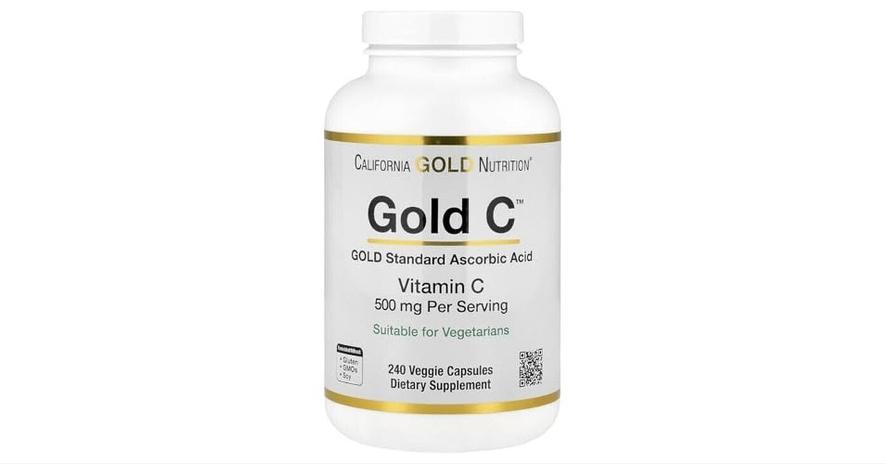 California Gold Nutrition, Gold C™（ゴールドC）、USP Grade Vitamin C、500mg、ベジ ...