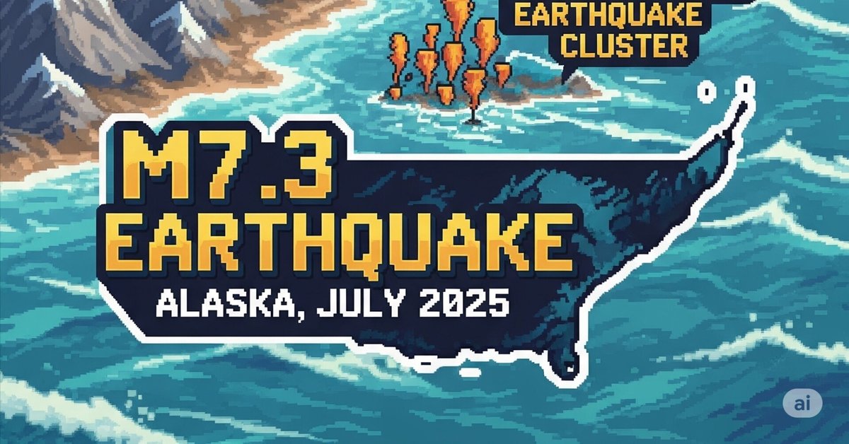 2025年7月に発生したアラスカ沖のM7.3地震と日本のトカラ列島での群発地震について｜TWLV32