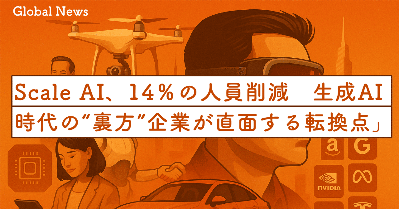 Scale AI、14％の人員削減 生成AI時代の“裏方”企業が直面する転換点｜SecondWave