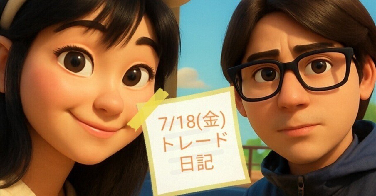 【FX】7/18(金)トレード日記 DAY 109｜Tomon