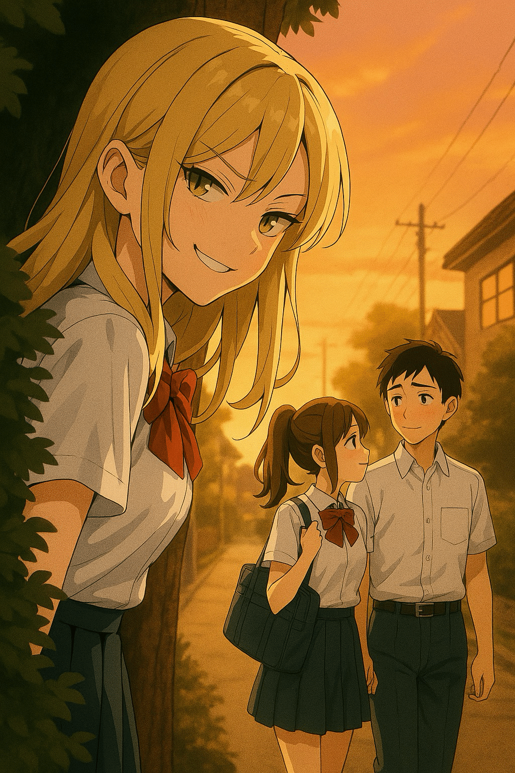 「おんぶの帰り道 マミ編」 短編小説 ️AIイラスト(5分)｜KOU