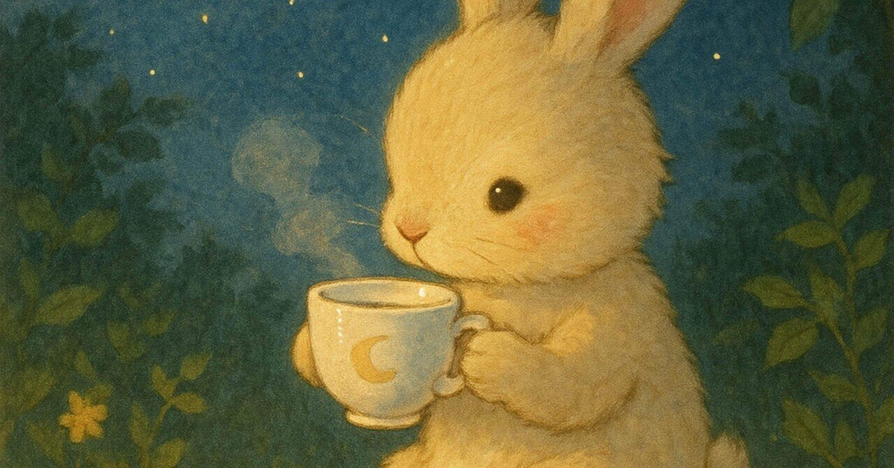 月のティーカップ｜clova_note_ai