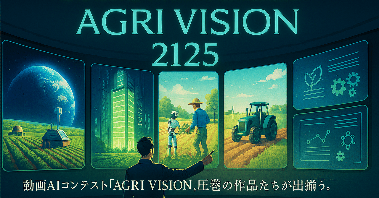 あなたが選ぶ、100年後の農業は？～動画AIコンテスト『AGRI VISION 2125』、圧巻の作品たちが出揃う！～｜農情人