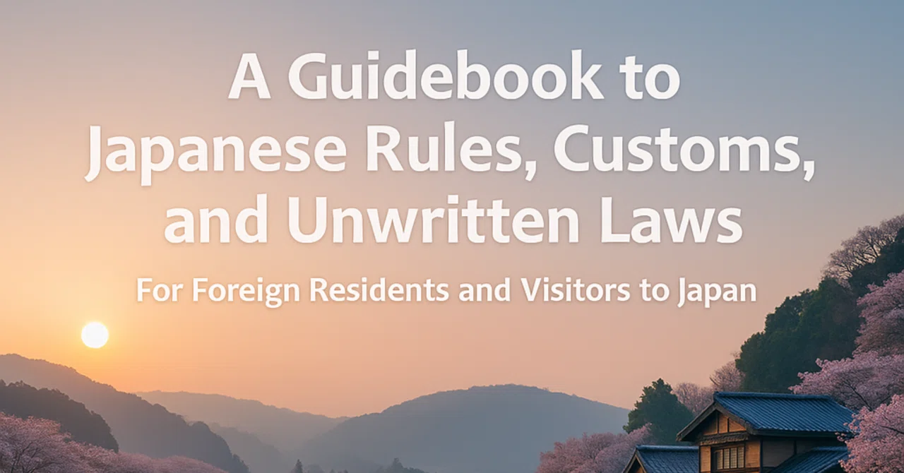A Guidebook to Japanese Rules, Customs, and Unwritten Laws -For Foreign ...