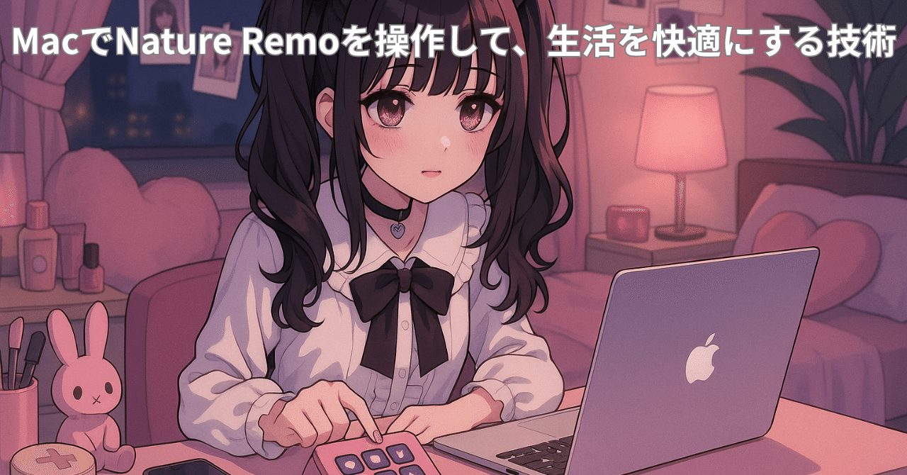 📚【完全保存版】MacでNature Remoを操作して、生活を快適にする技術｜もとょ。
