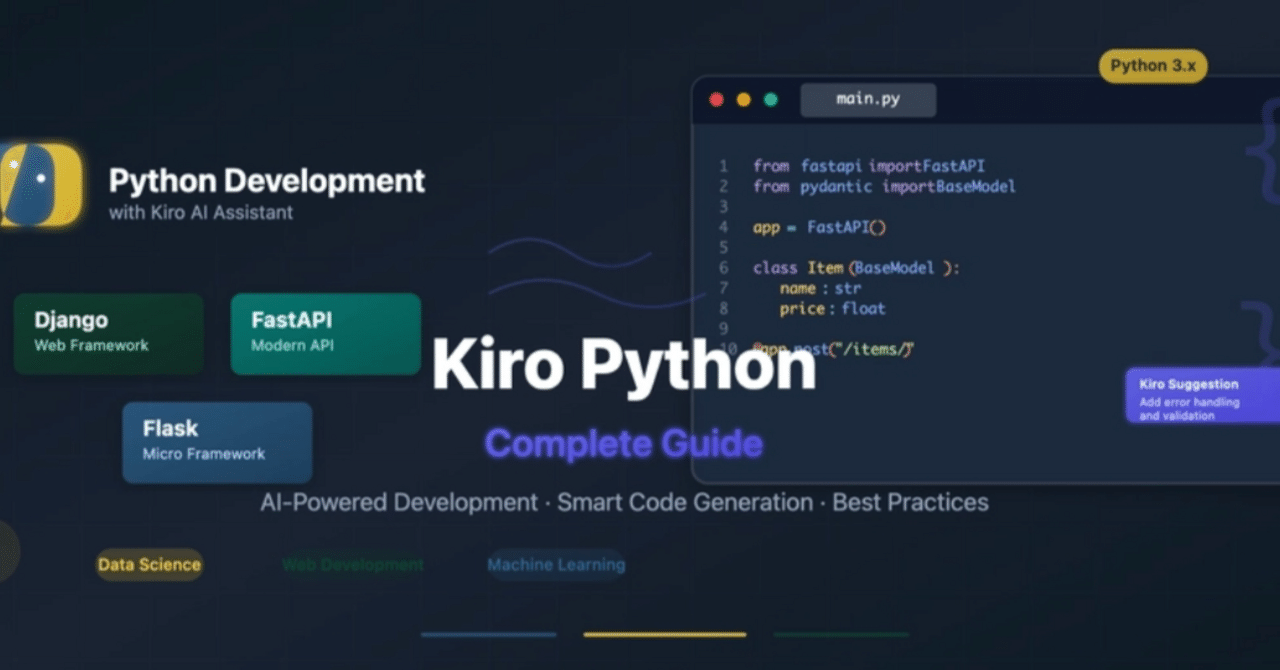 Kiro を使用した Python 開発の方法｜青梧