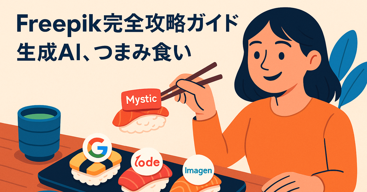 Freepik完全攻略ガイド～生成AI、つまみ食い～｜小林ひかり
