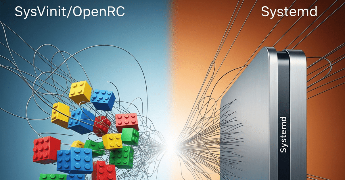 【豆知識シリーズ】init vs systemd：ミニマリズムと統合主義の思想戦｜電脳創造研究所
