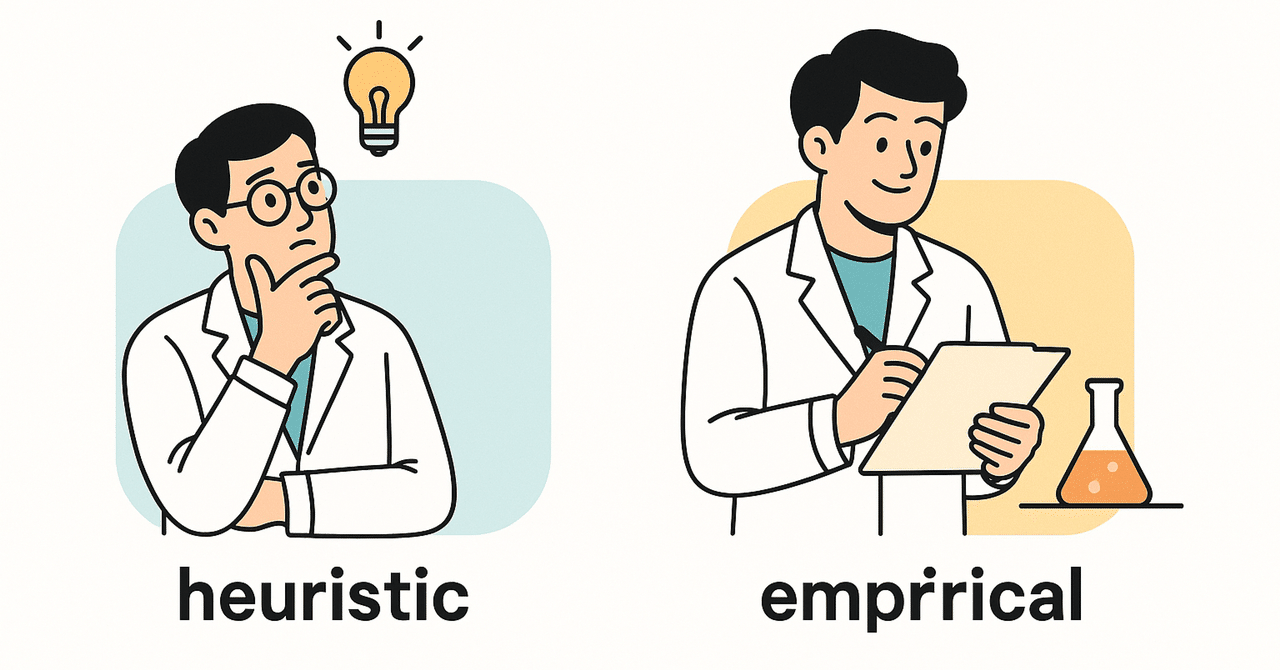 5 "heuristic"と"empirical"の違いとは？ 科学研究での正しい使い分け ｜Akimaru_EN