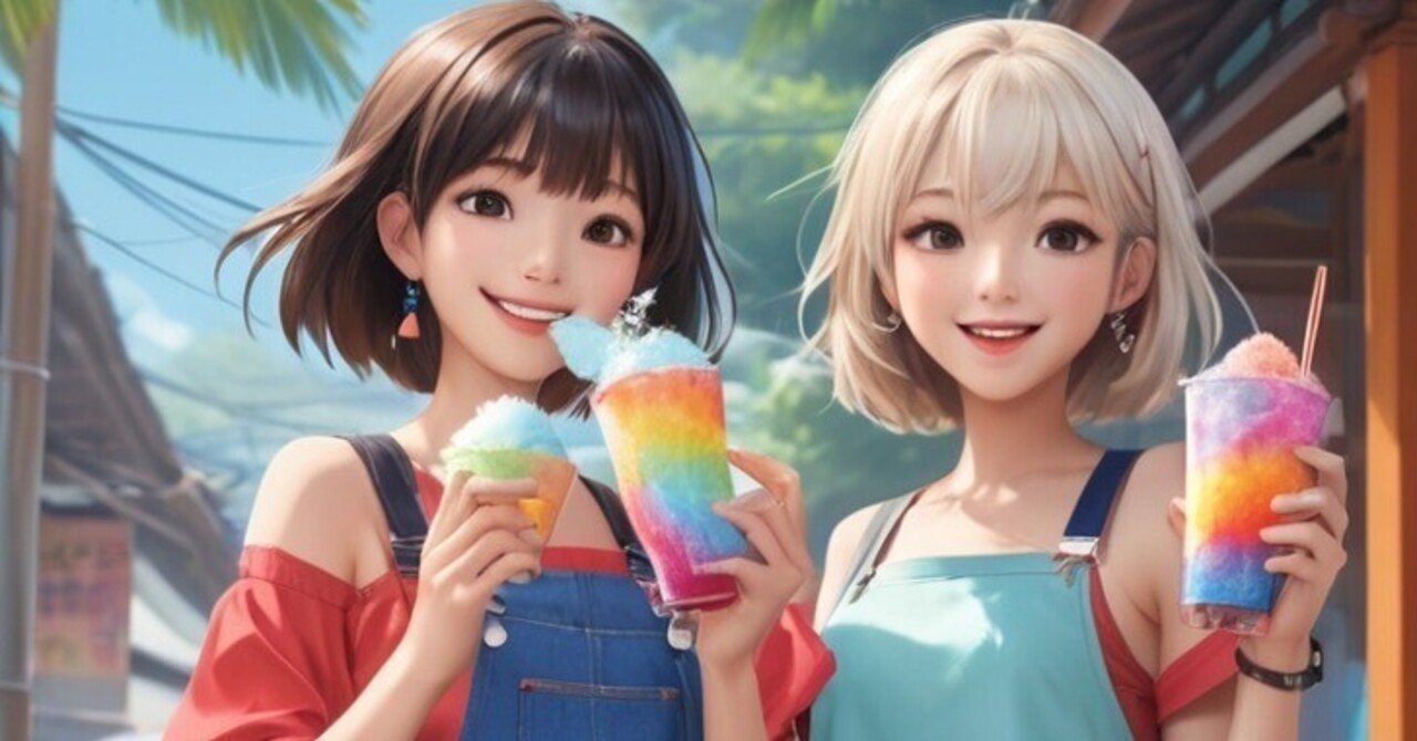 今日はかき氷で冷たく涼しく｜yume.create