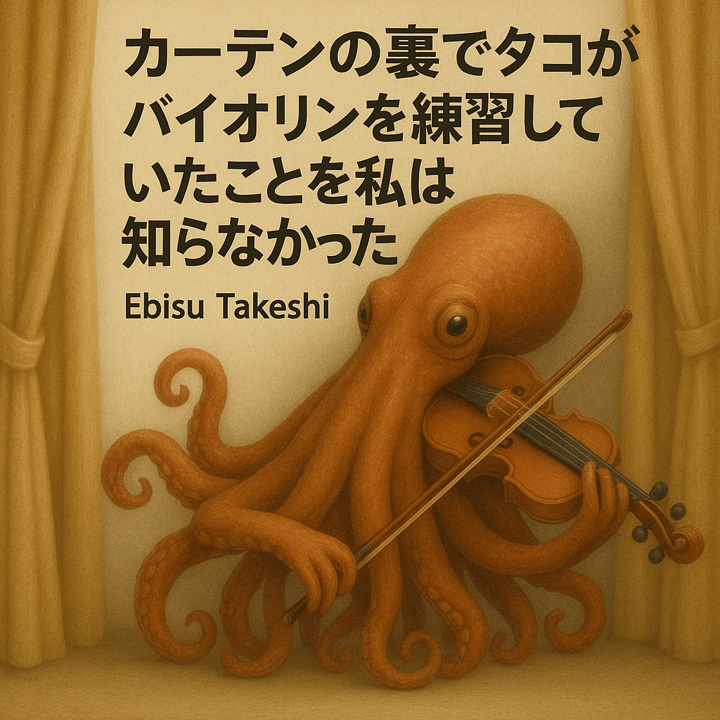 カーテンの裏でタコがバイオリンを練習していたことを私は知らなかった｜惠美須丈史（サルバドール・ヱビ）