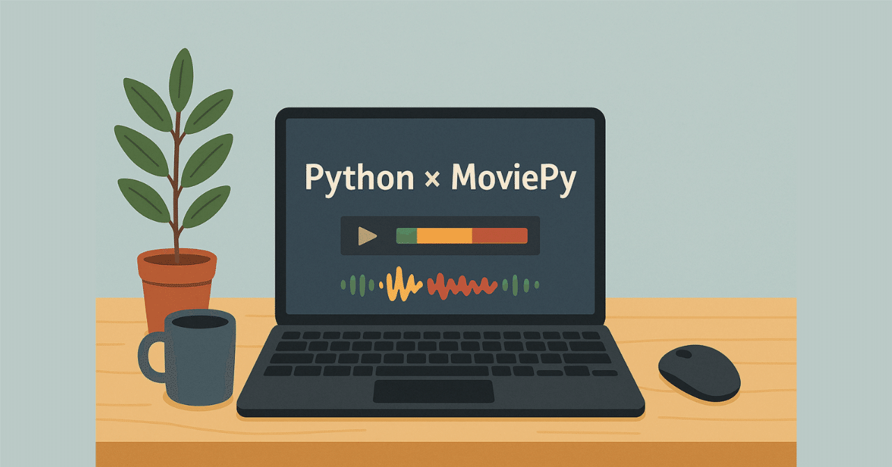 在宅｜副業｜PythonとMoviePyで動画を自動生成してみた話【副業実験記#8】｜子育てSEパパ