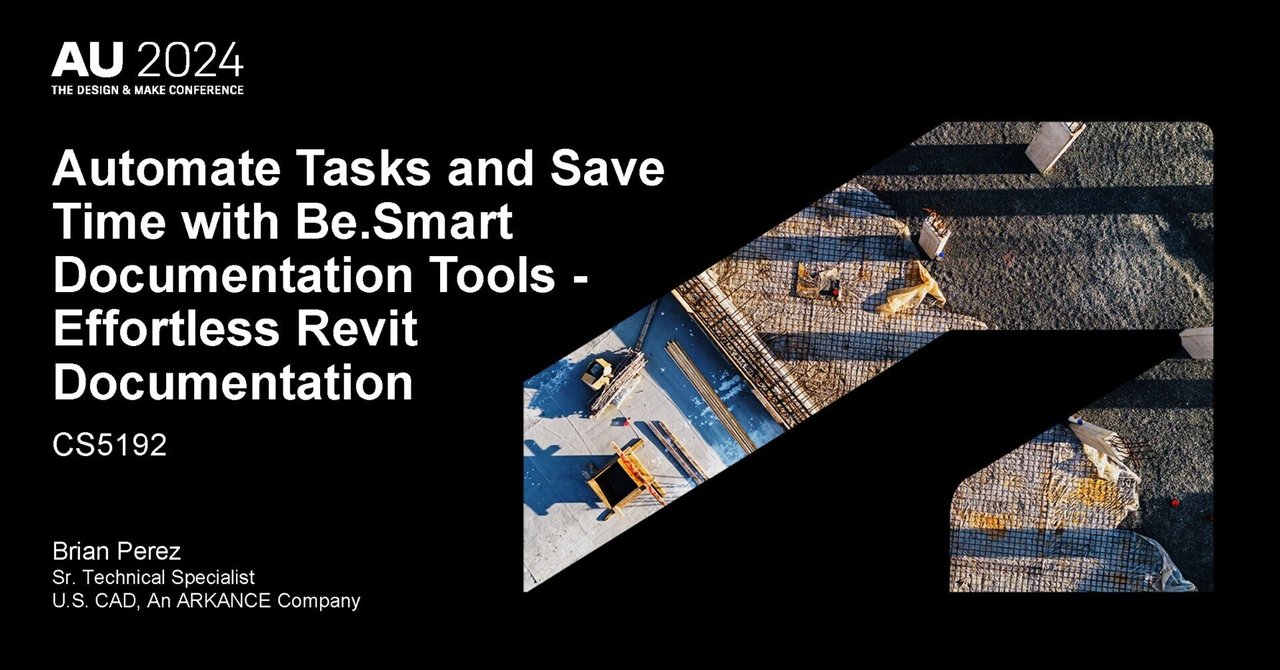 AU2024講演要約#029 図面作業を自動化し設計時間を短縮するBe.Smart Documentation Toolsをデモ｜BIMwork水谷 | BIM情報発信