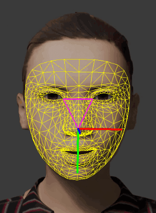 MediaPipe Face Meshで姿勢推定してみる｜えぬでんき