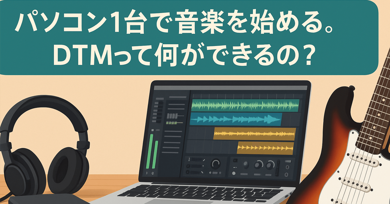パソコン1台で音楽を始める。DTMって何ができるの？｜Ascendミュージック・スタジオ