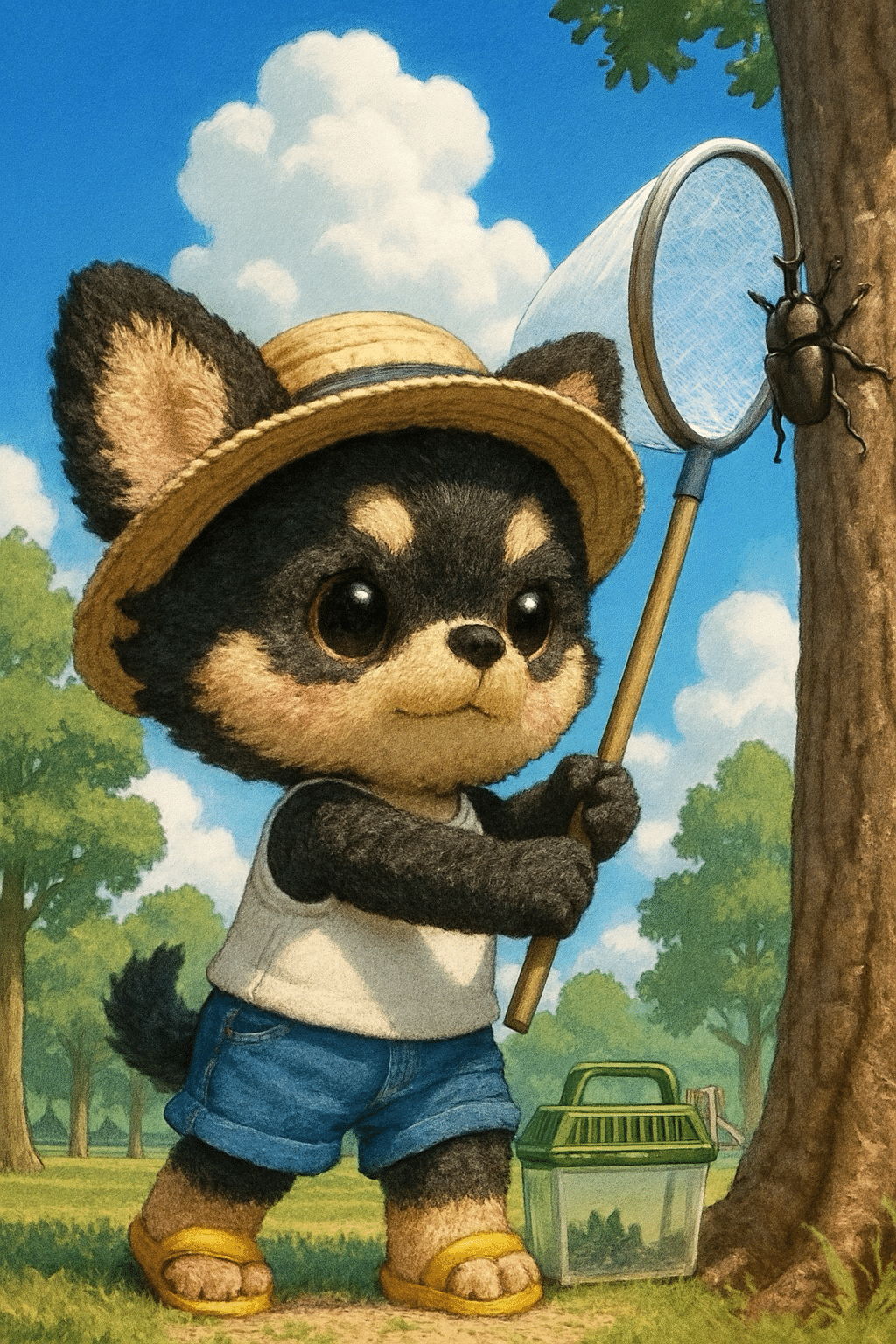 ボクとの真剣勝負｜YUNO｜ちびチワワの絵日記帳