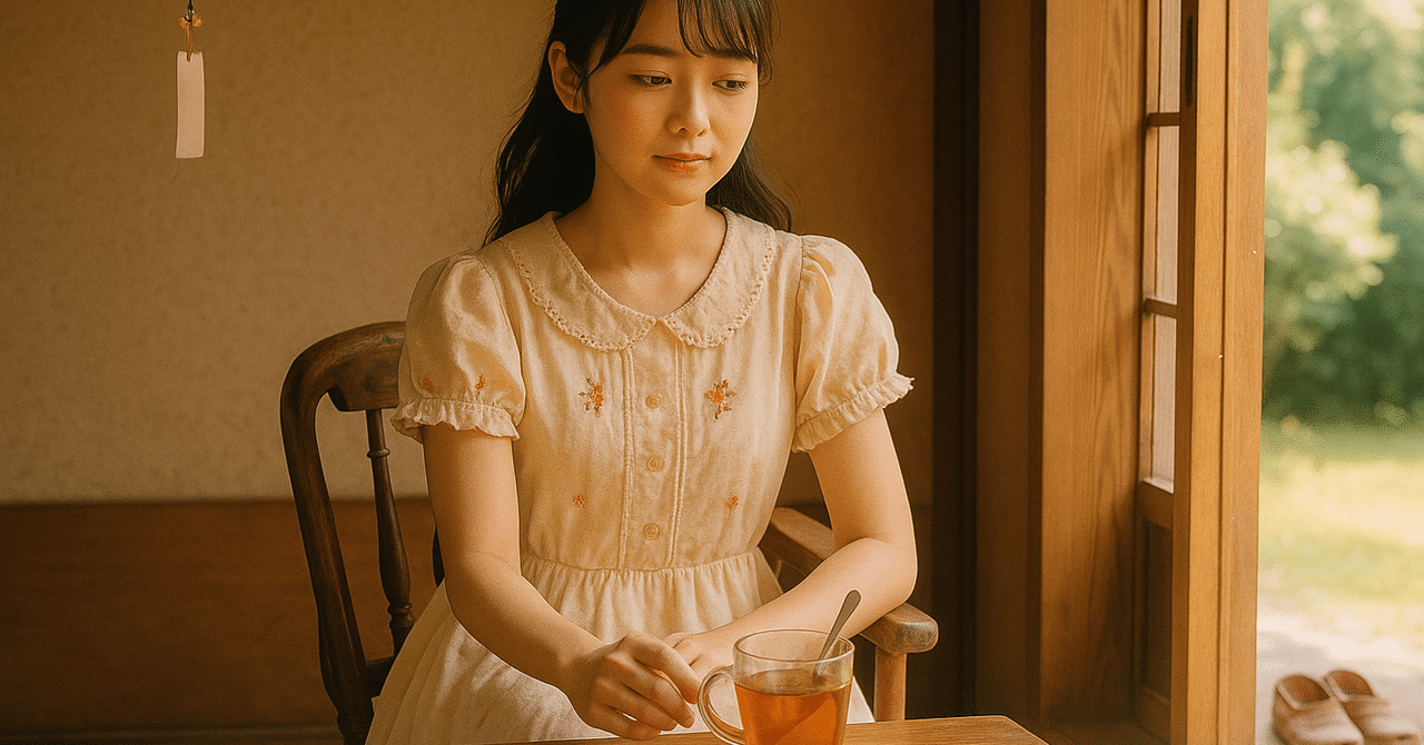 麦茶とサンダル｜Ogion