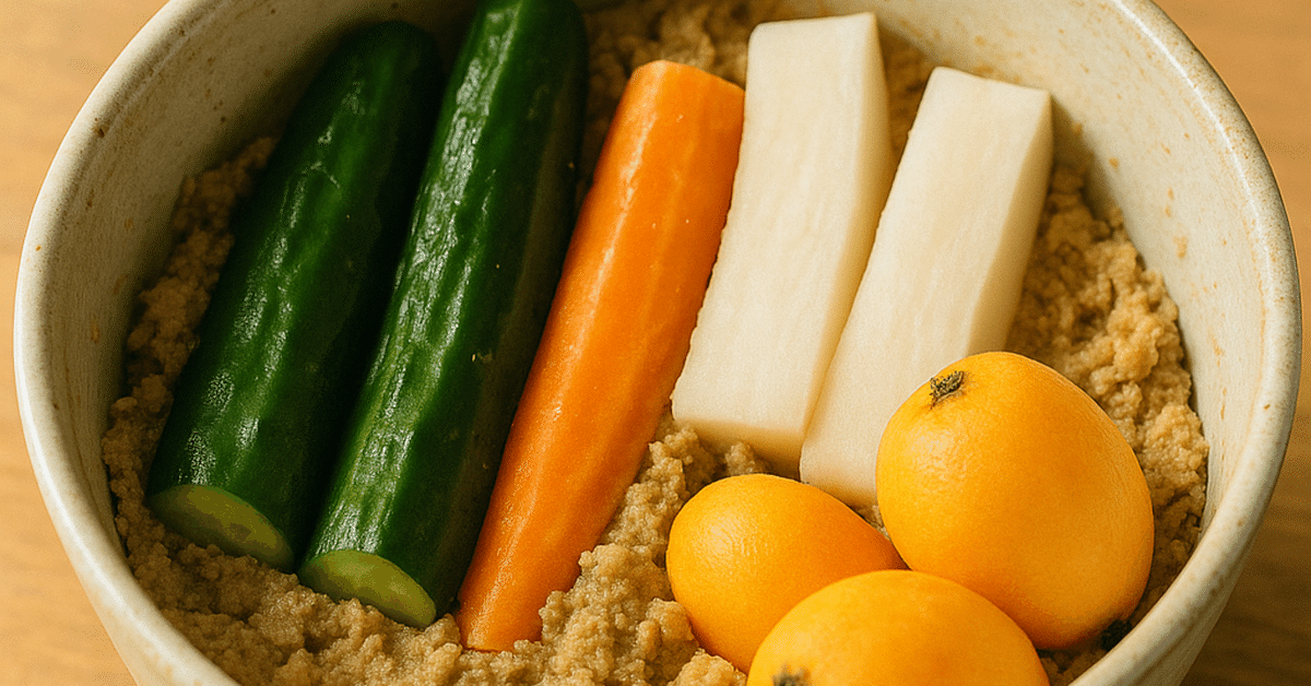 🥒ぬか漬けは、小さな発酵の魔法。｜えりな＠note100投稿チャレンジ♡