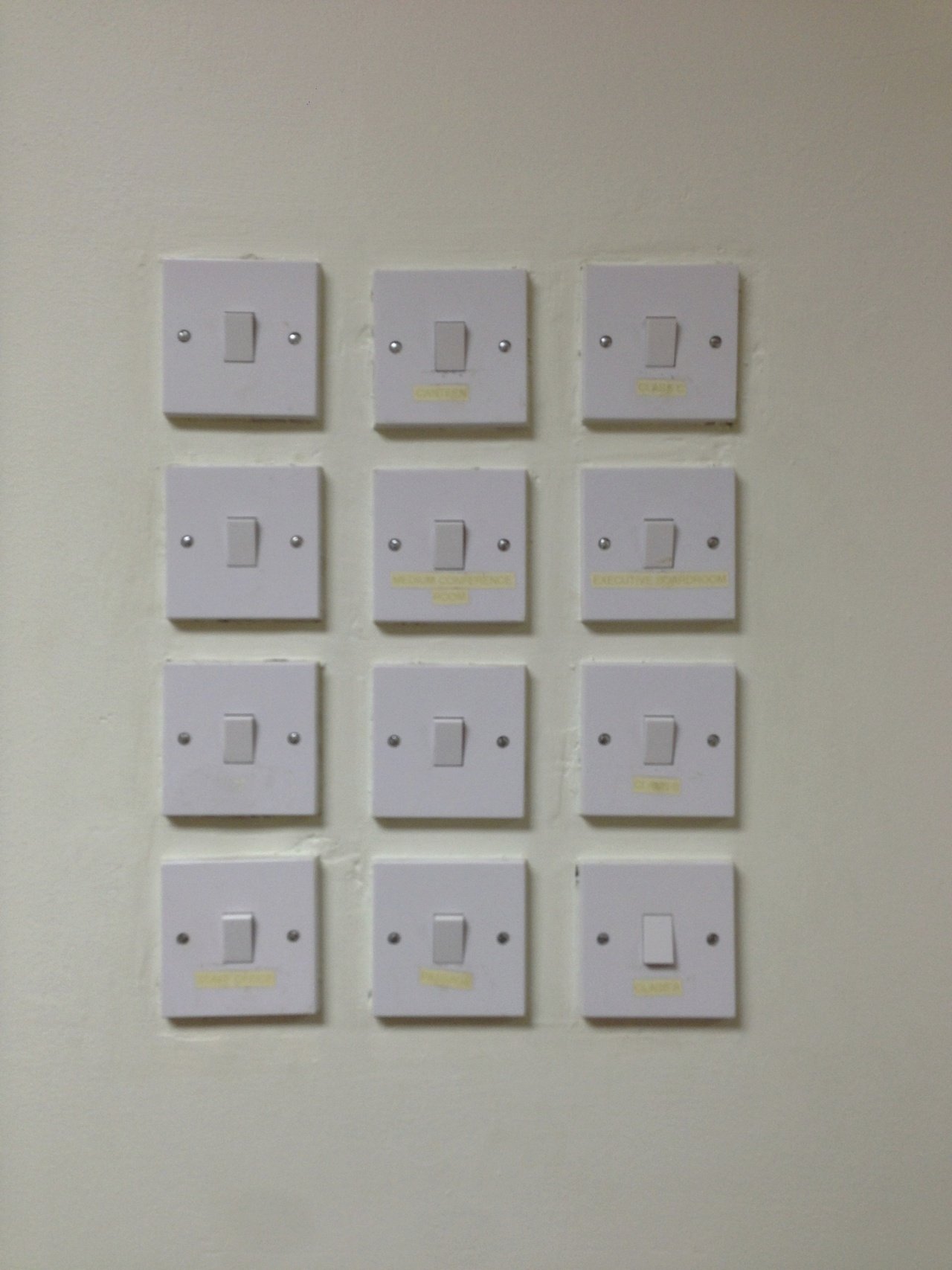 too many switches on a wall.｜Sparky
