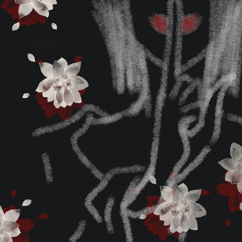 【土曜絵画】〜白と黒に緋して〜｜悠凜