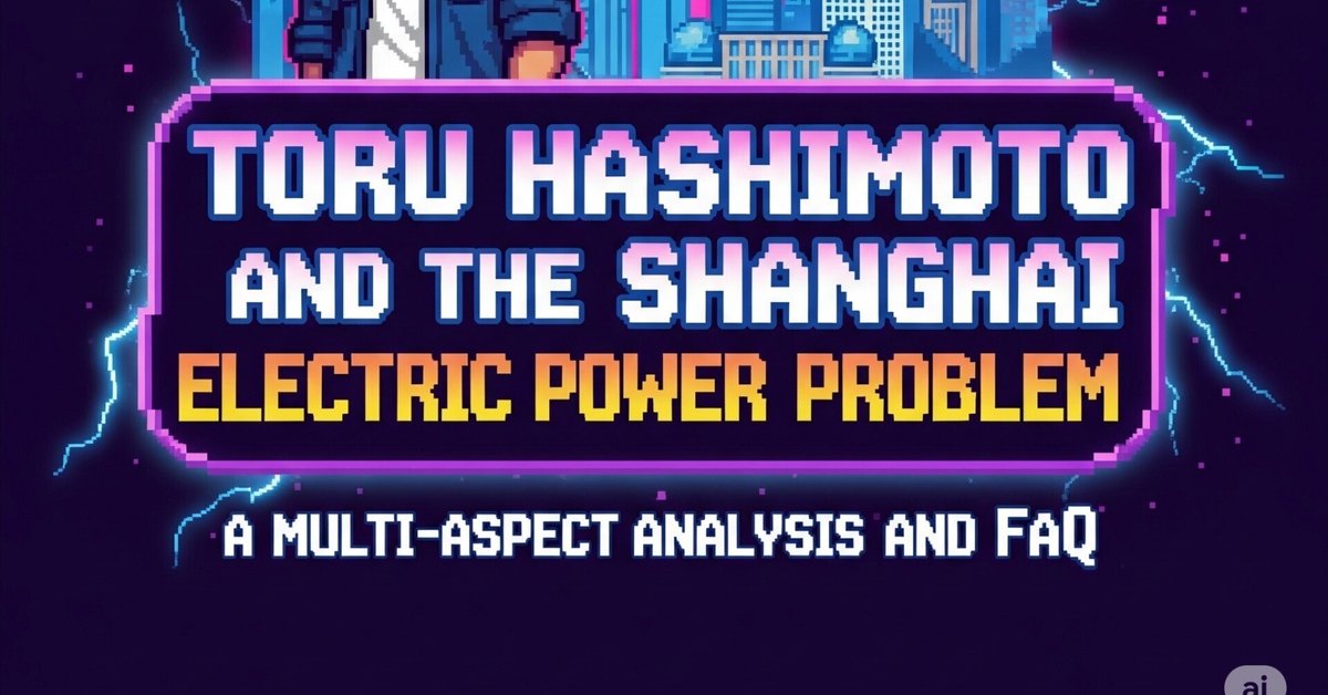 橋下徹氏と上海電力問題：多角的分析とFAQ｜TWLV32
