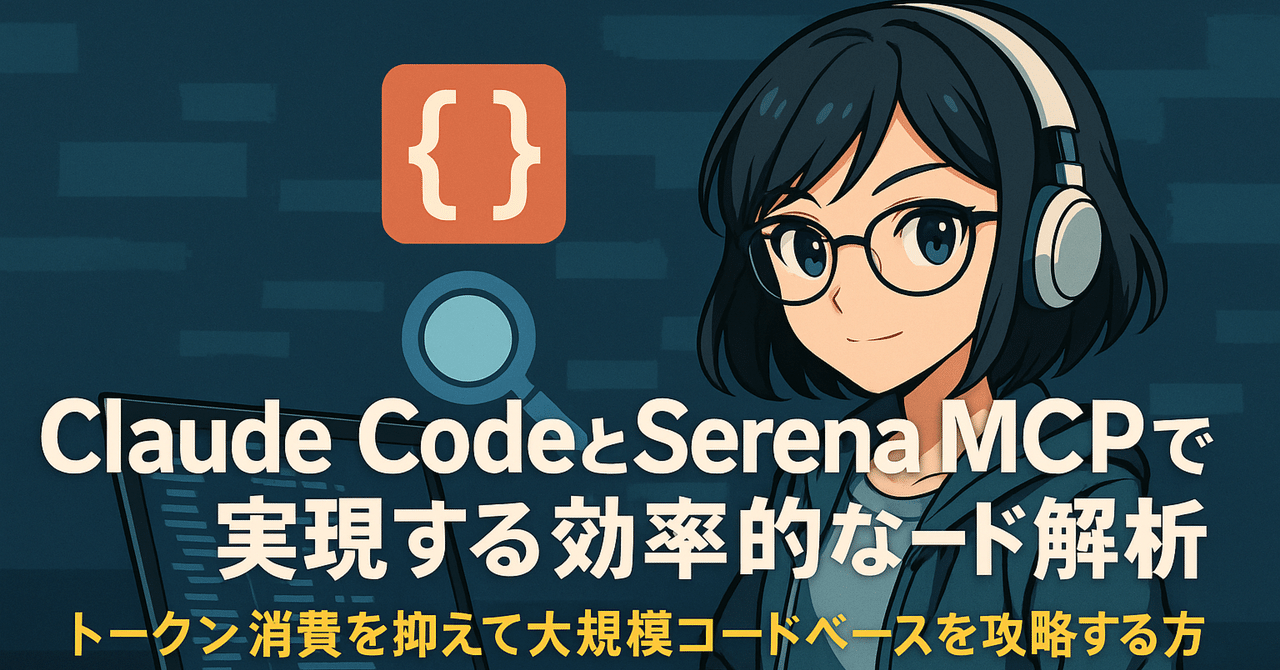 Claude CodeとSerena MCPで実現する効率的なコード解析 - トークン消費を抑えて大規模コードベースを攻略する方法｜piyo_feed🐤｜ピヨフィード