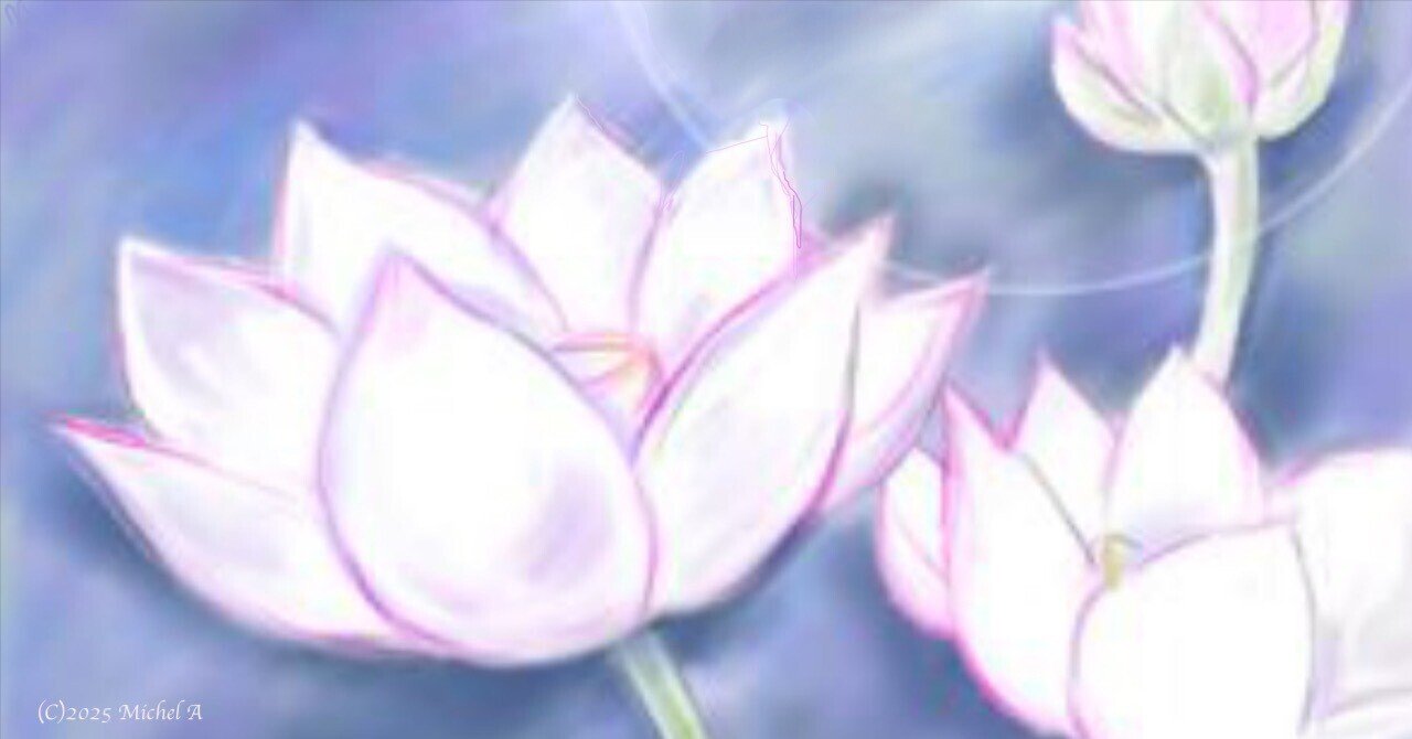 絵日記から 蓮と百合 ｜みけ＠LaLuce