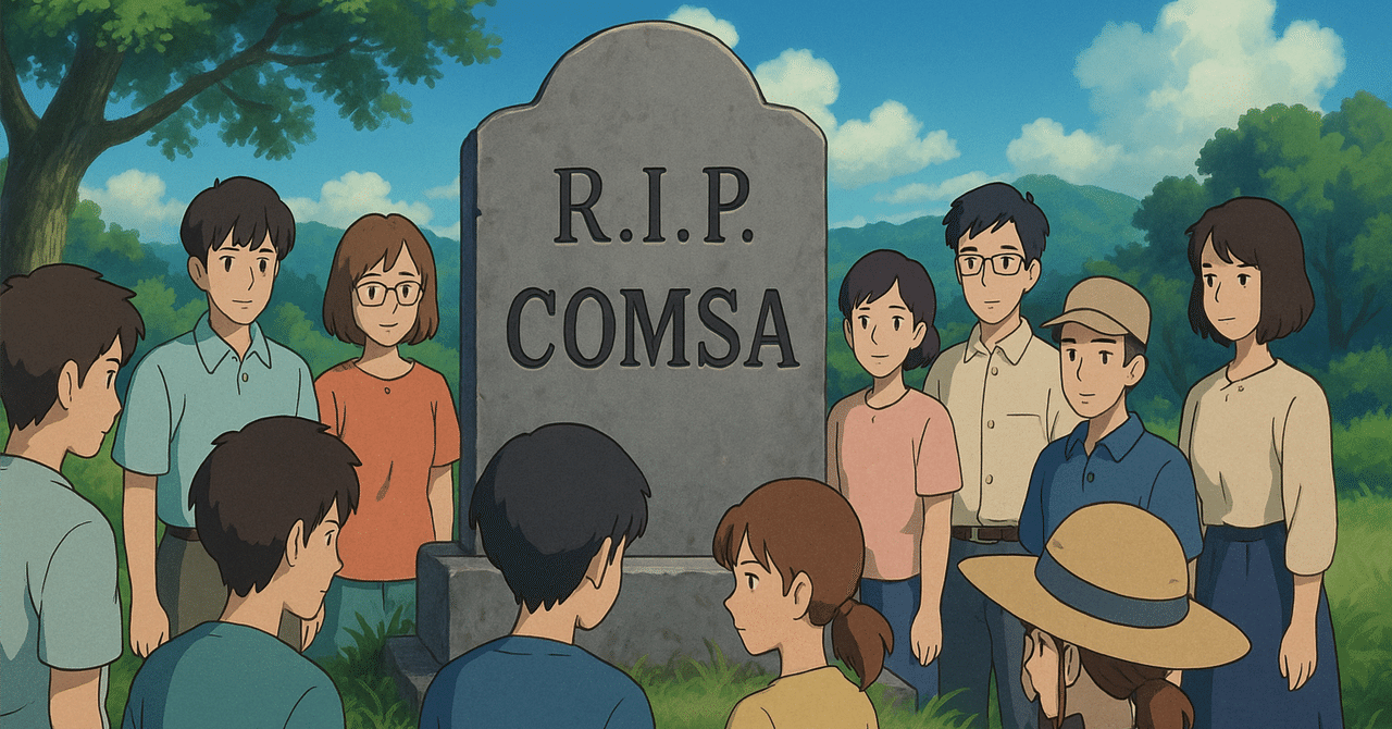 国産NFTマーケットプレイスCOMSAのサービス終了に思う｜ToSi.AI