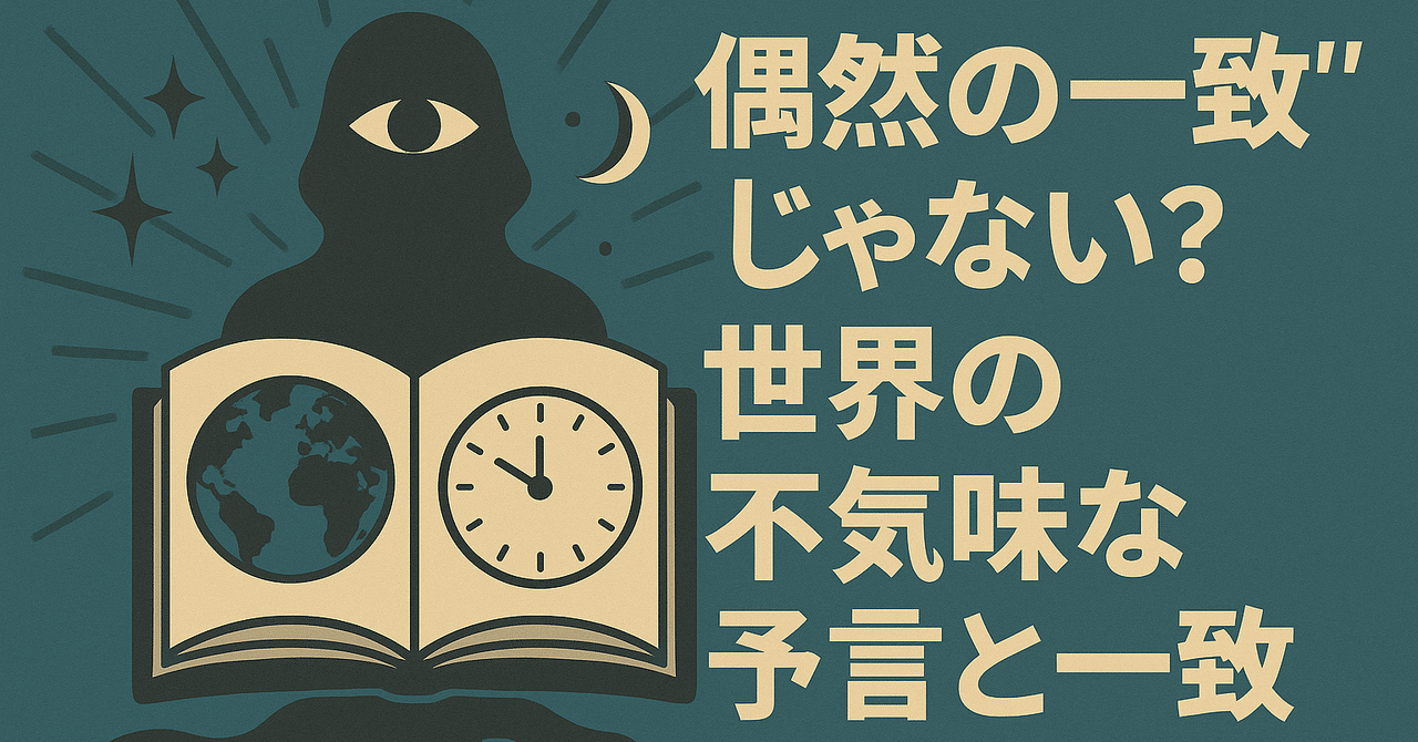 “偶然の一致”じゃない？ 世界の不気味な予言と一致｜Tsune Quartet