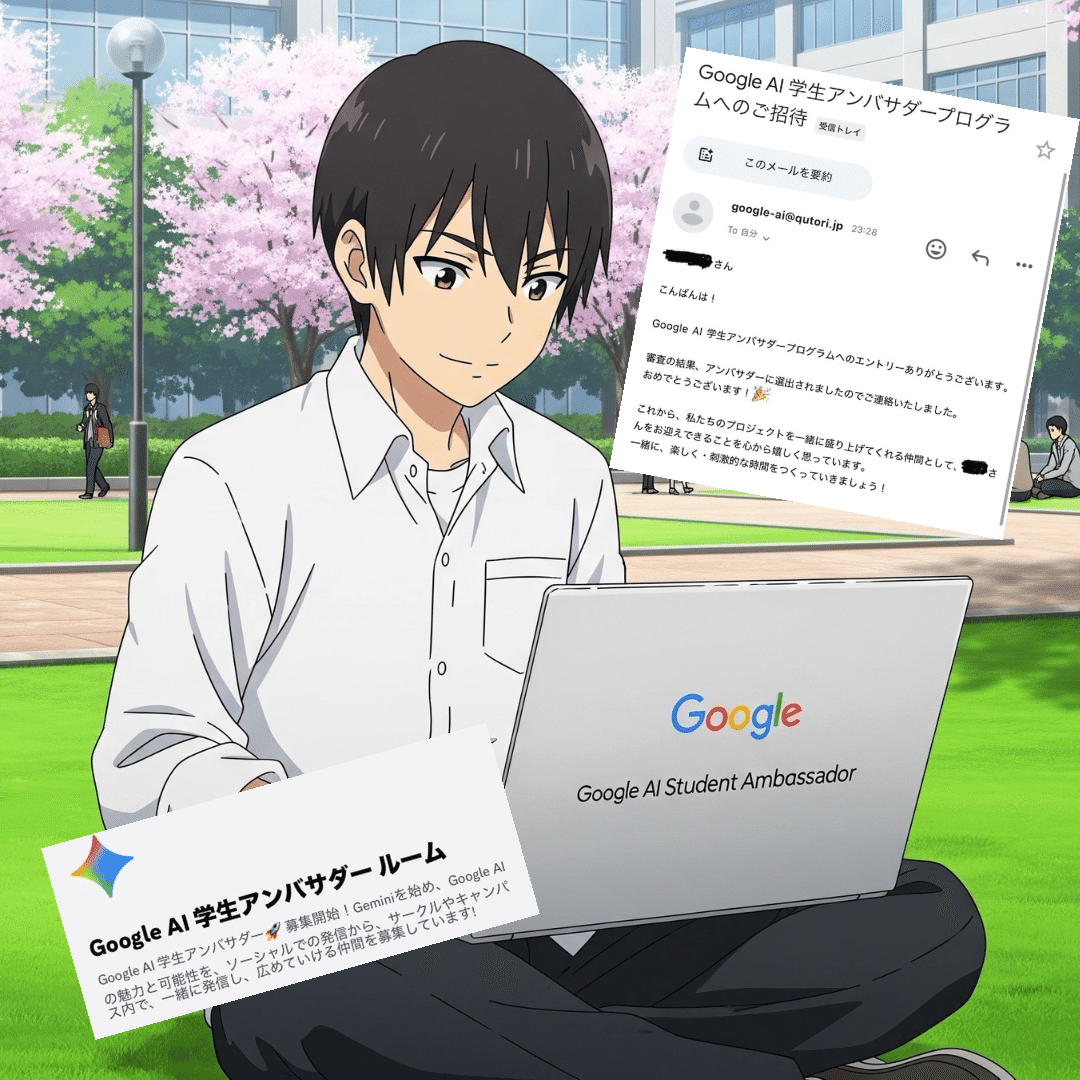 【ご報告】この度、Google AI 学生アンバサダーに選出していただきました！｜Ryuya｜Google AI 学生リードアンバサダー